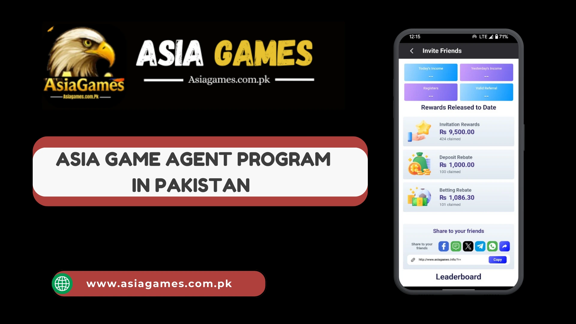 Asia Game Agent Program in Pakistan – Earn Real PKR by Referring and ...